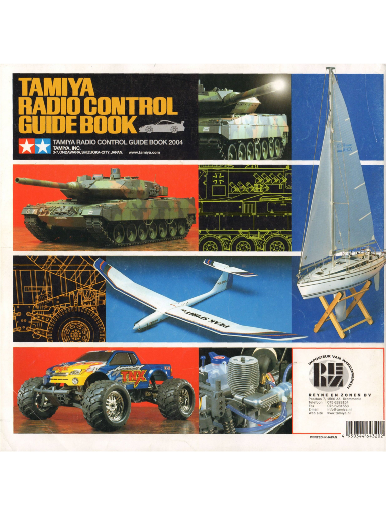 Tamiya catalogue radio control guide 2004 Downloadable PDF - 20th ...