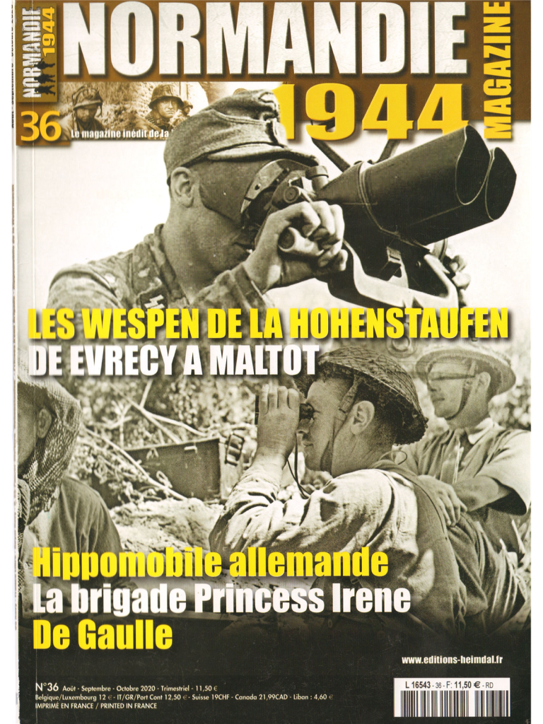 Normandie 1944 magazine No 36 La brigade Princess Irene - 20th Century ...