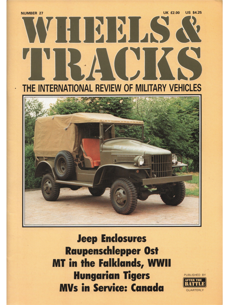 WHEELS & TRACKS magazine No 27 Raupenschlepper OST - 20th Century House