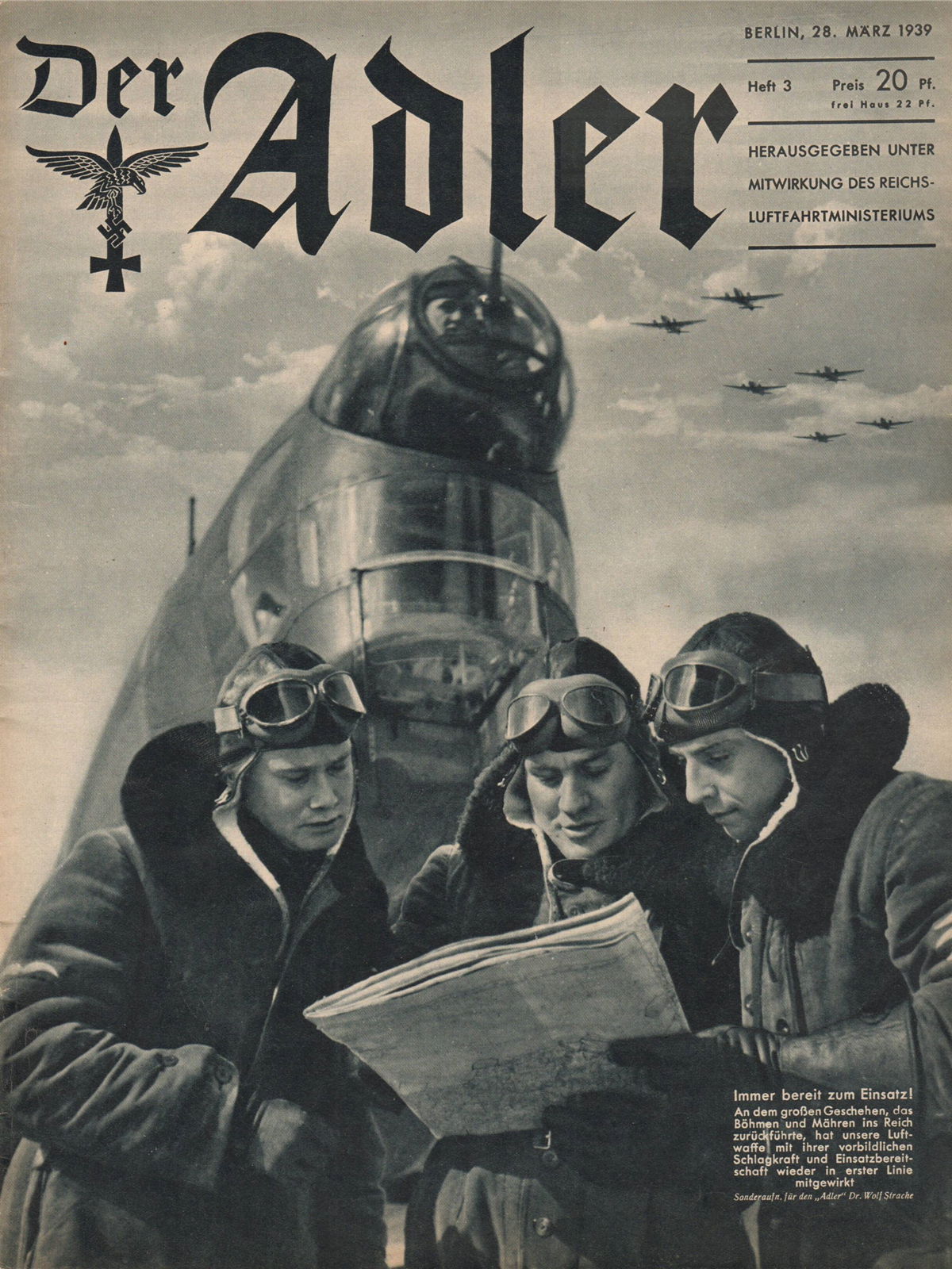 Der Adler No 3 1939 German language downloadable PDF - 20th Century House