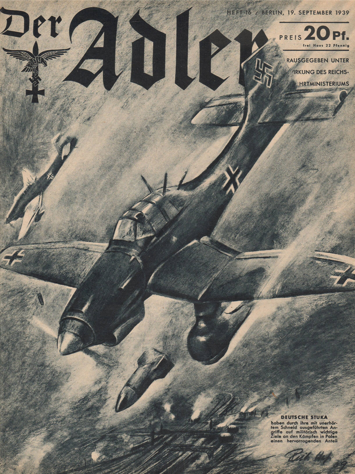 Der Adler No 16 1939 German language downloadable PDF - 20th Century House