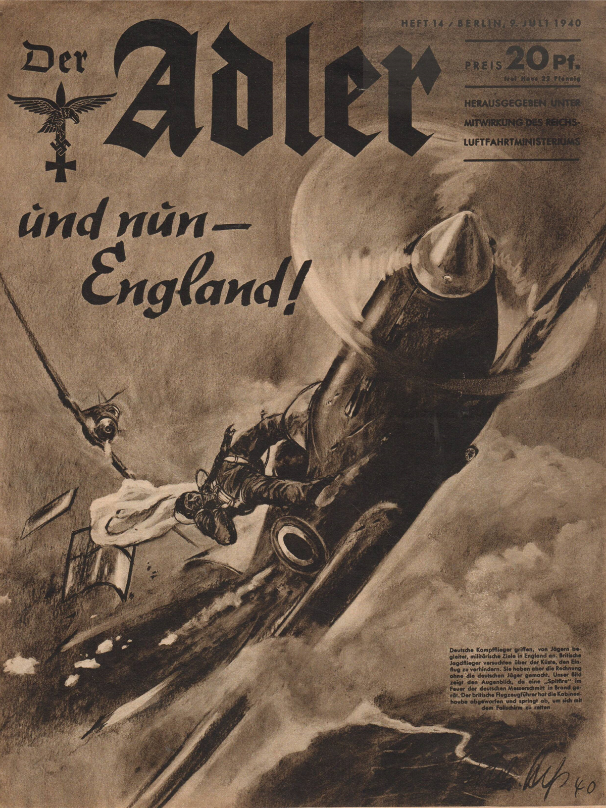 Der Adler No 14 1940 German language downloadable PDF - 20th Century House
