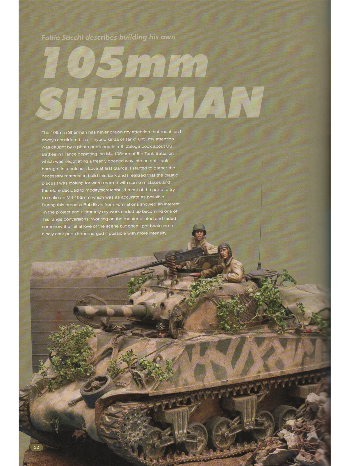 AFV Modeller magazine No 46 fire support 105mm Sherman - 20th Century House