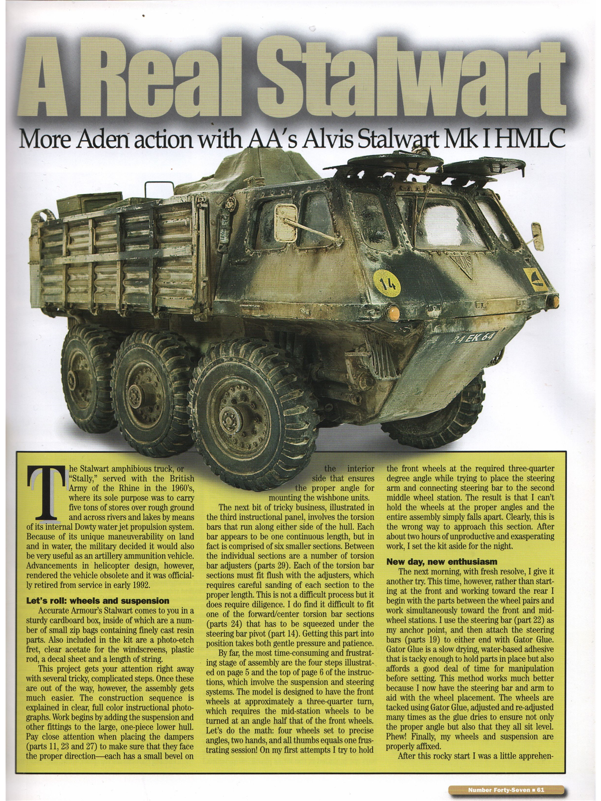 Military Miniatures in Review magazine No 47 - 20th Century House