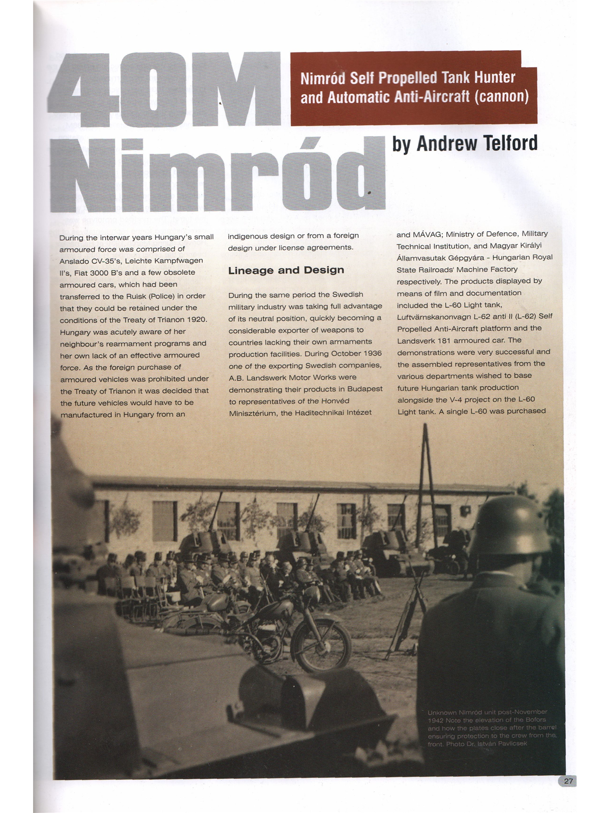 AFV Modeller magazine No 39 - 20th Century House