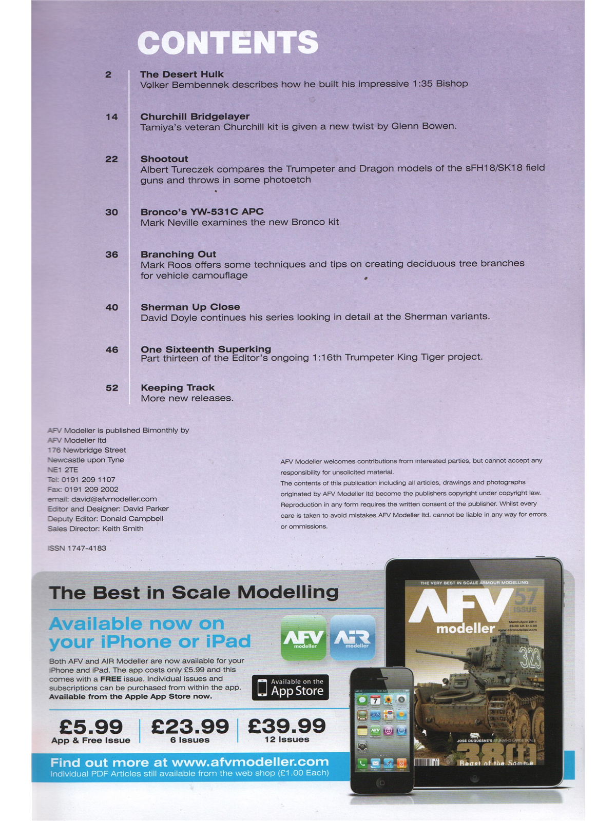 AFV Modeller magazine No 58 - 20th Century House