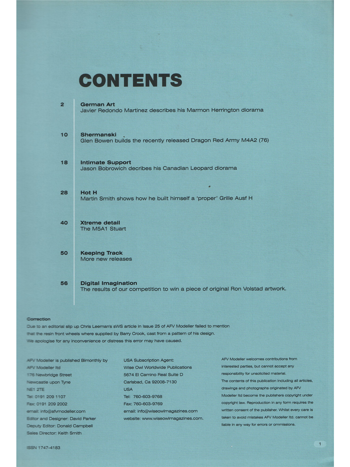 AFV Modeller magazine No 27 - 20th Century House