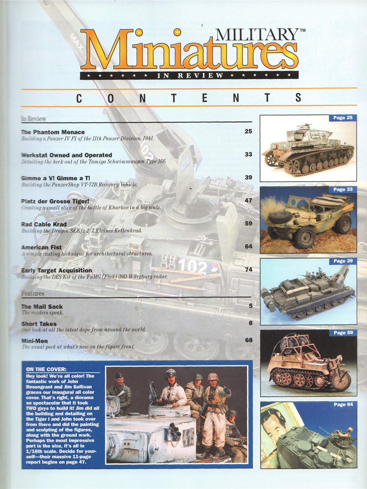 Military Miniatures in Review magazine No 37 - 20th Century House