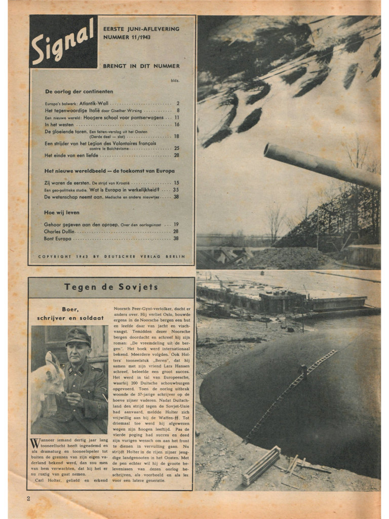 Signal magazine No 11 from 1943 Dutch language - 20th Century House