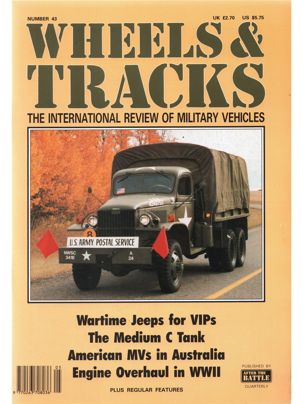 WHEELS & TRACKS magazine No 43 American MVs in Australia - 20th Century ...