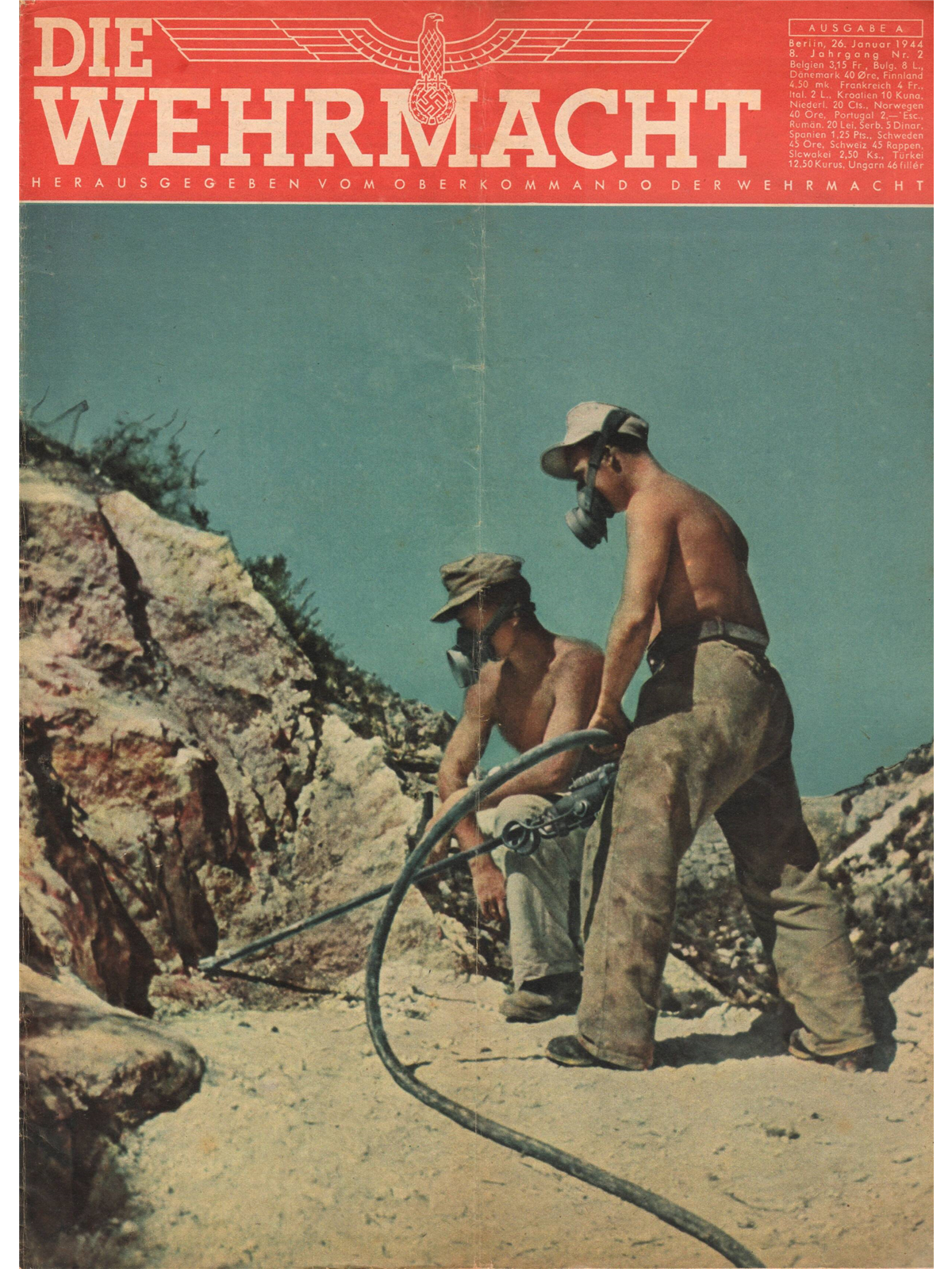 Die Wehrmacht magazine No 2 1944 Ausg A Colour cover Downloadable PDF ...