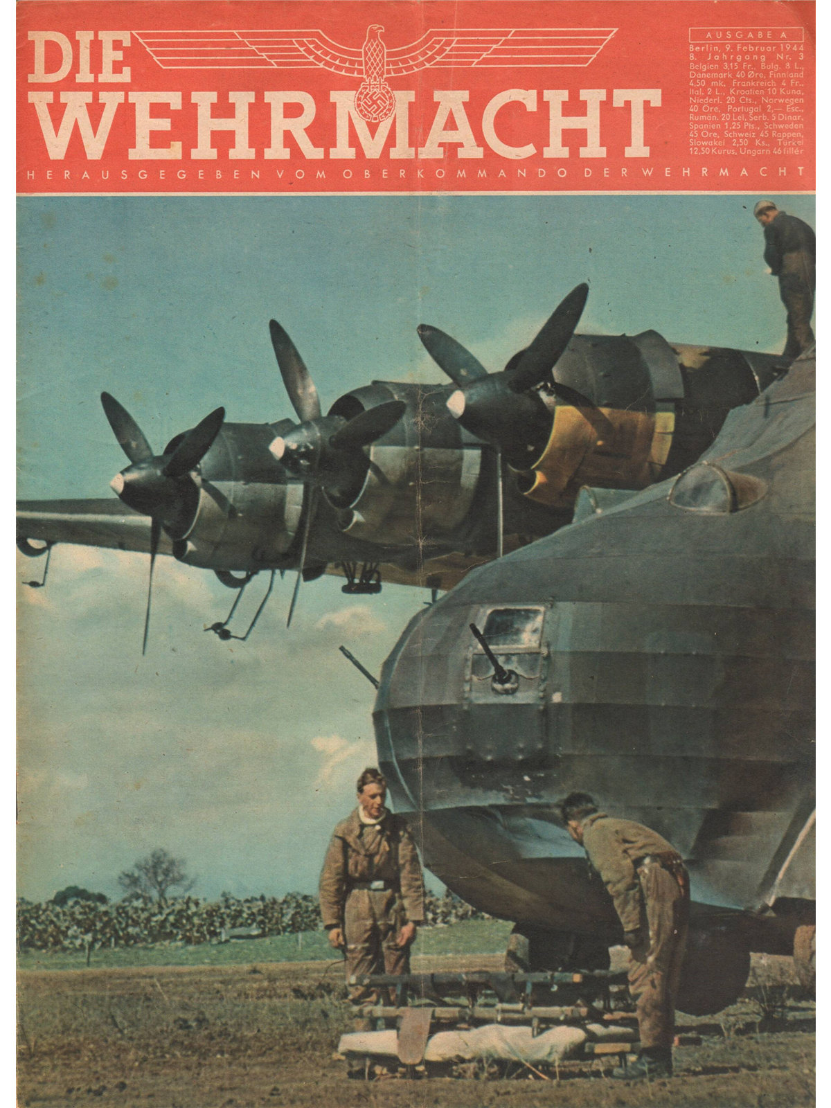 Die Wehrmacht magazine No 3 1944 Ausg A Colour cover Downloadable PDF ...