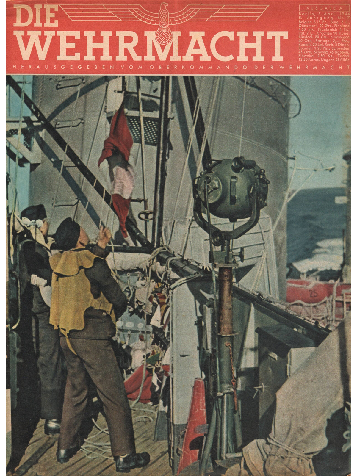 Die Wehrmacht magazine No 7 1944 Ausg A Colour cover Downloadable PDF ...