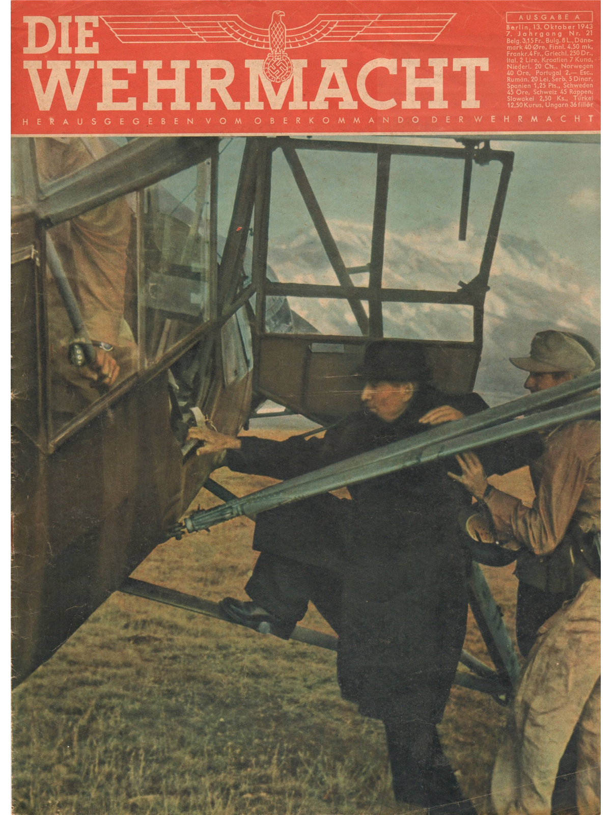 Die Wehrmacht magazine No 21 1943 Ausg A Colour cover Downloadable PDF ...