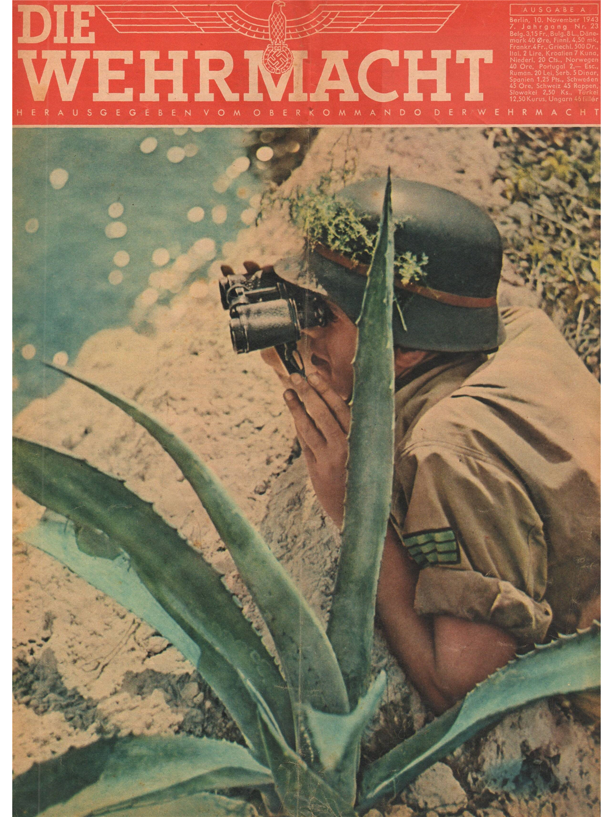 Die Wehrmacht magazine No 23 1943 Ausg A Colour cover Downloadable PDF ...