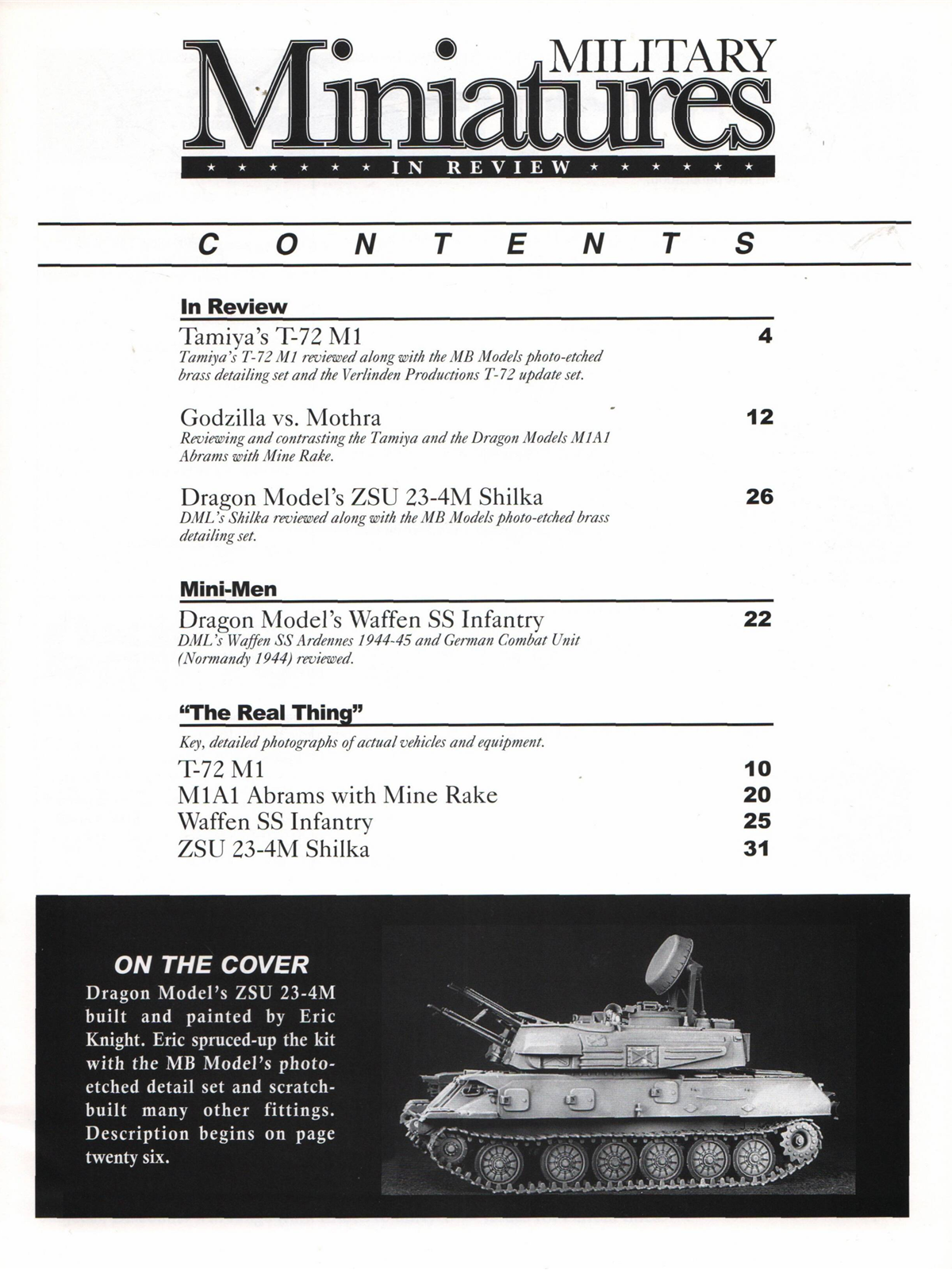Military Miniatures in Review magazine Pilot Issue - 20th Century House