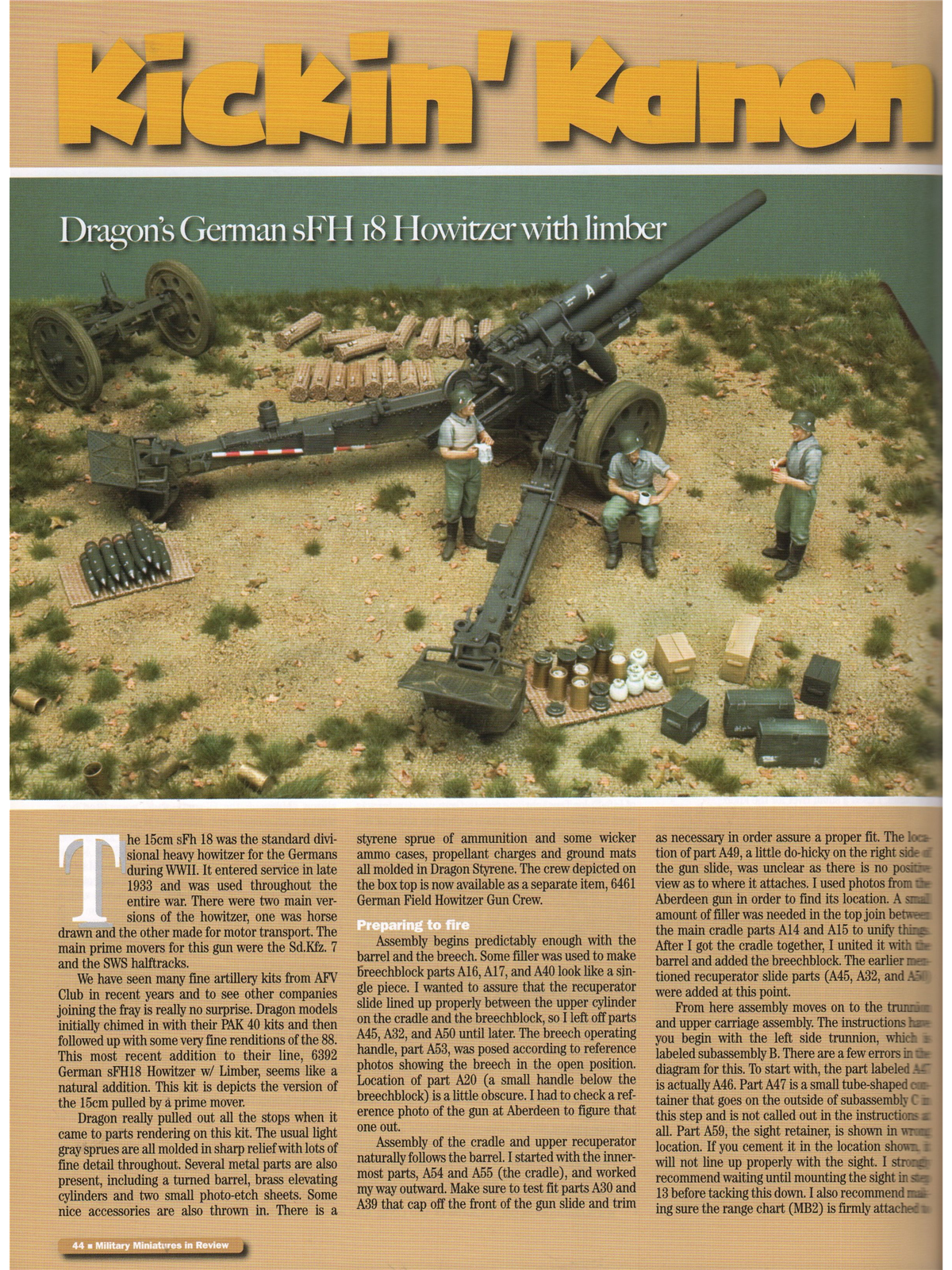Military Miniatures in Review magazine No 44 - 20th Century House
