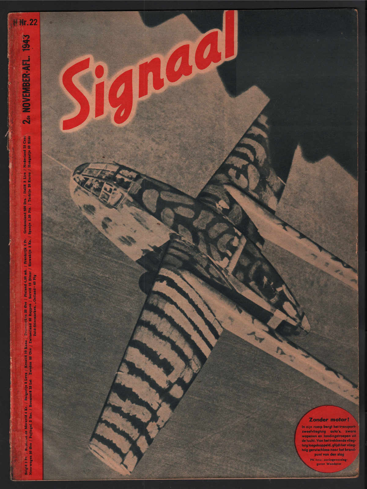 Signal magazine No 22 from 1943 Dutch language - 20th Century House