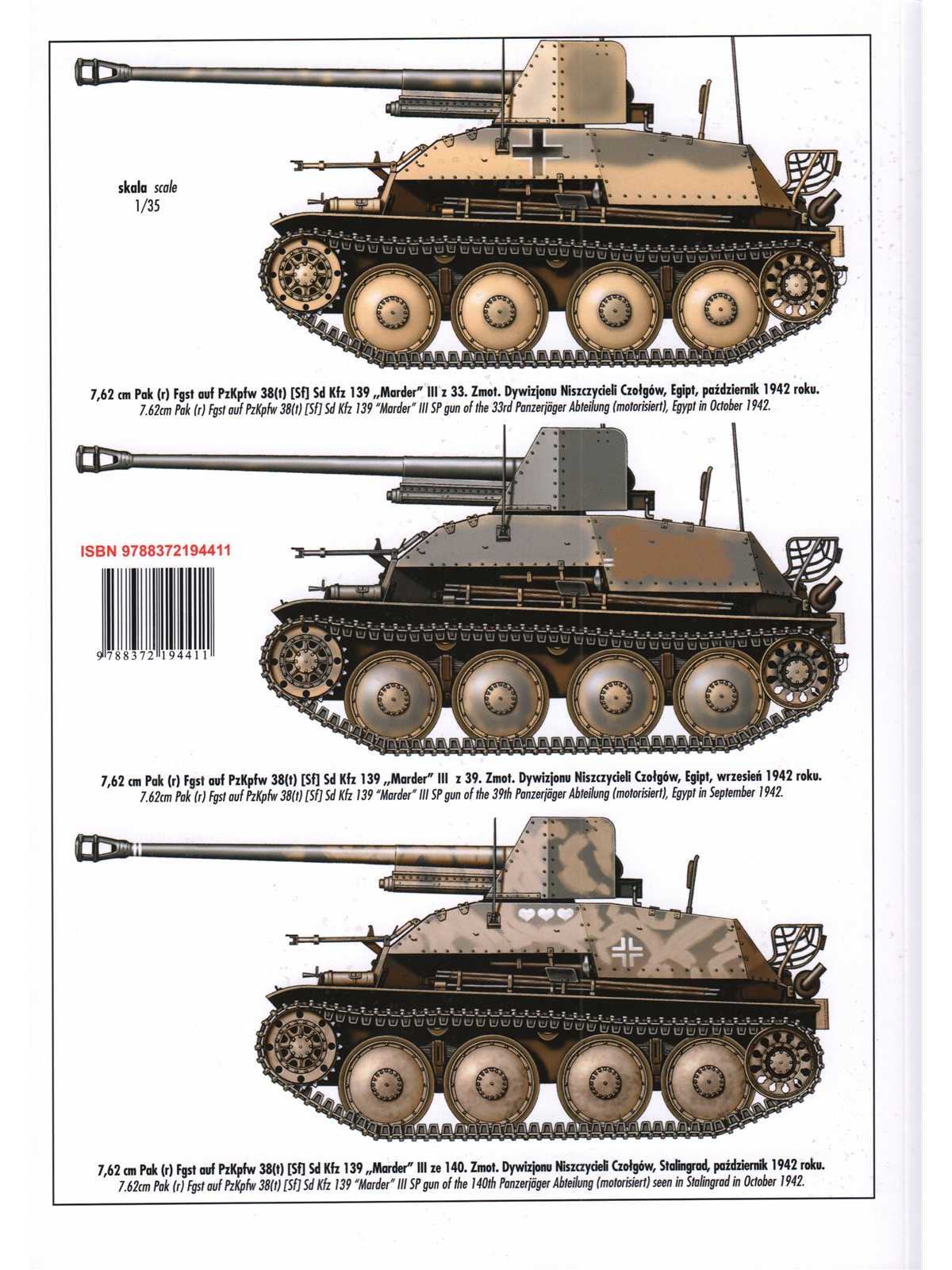Marder II/III 7,62 Pak(r) Fgst auf PzKpfw 38(t) [SF] Sd Kfz 139 - 20th ...