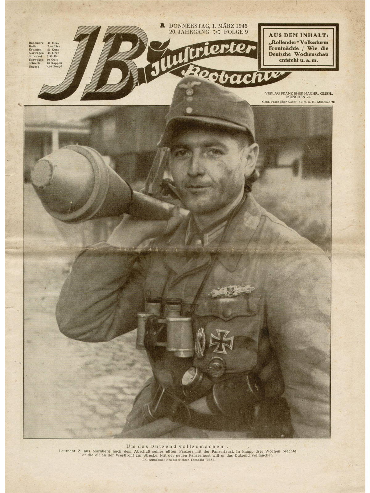 Illustrierter Beobachter zeitung No 9 from 1945 Downloadable PDF - 20th ...