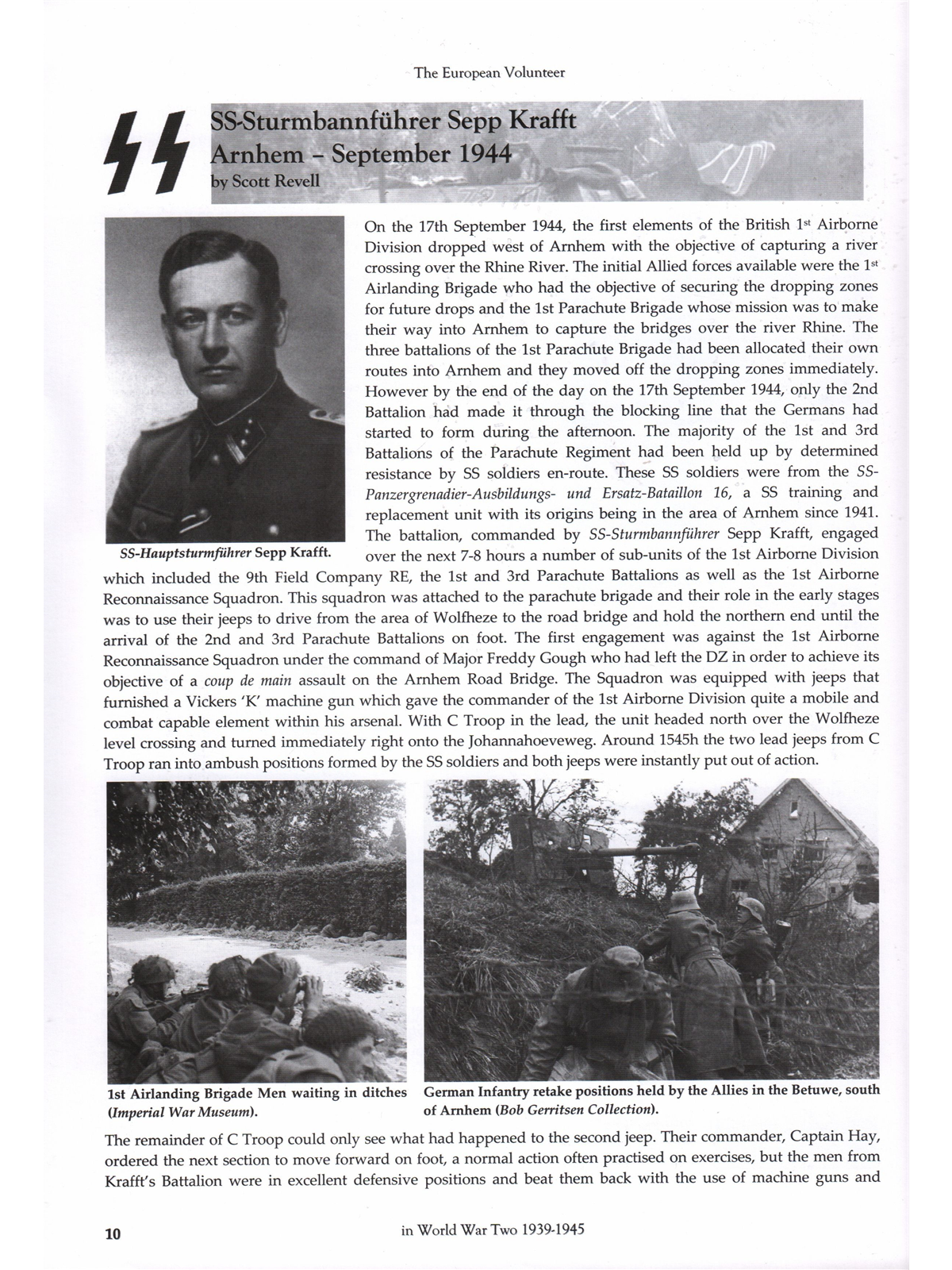 The European Volunteer in World War Two 1939-1945 magazine No 1 - 20th ...