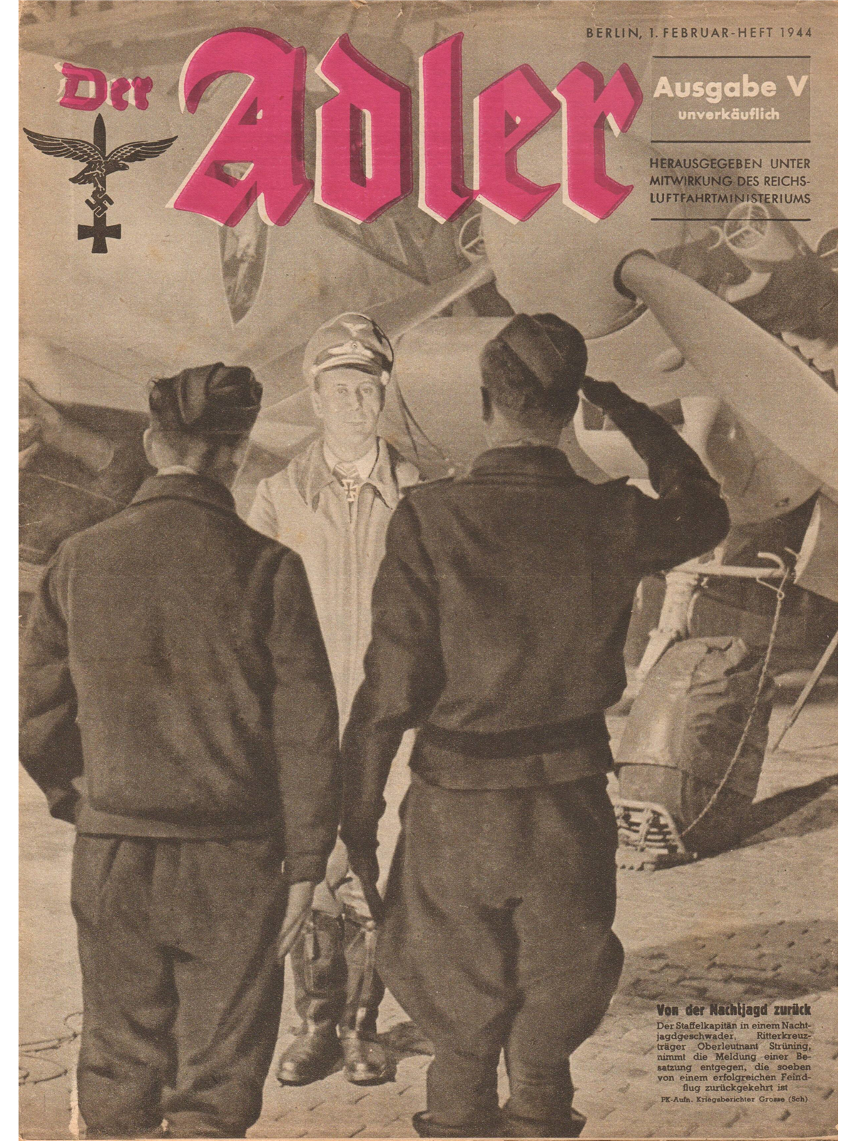 Electronic publication (PDF) Der Adler No 3 1944 Ausgabe V - 20th ...